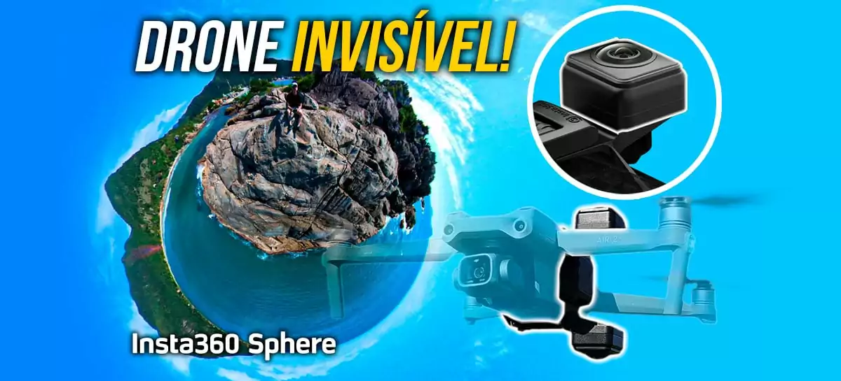 Câmera Insta360 Sphere deixa o drone invisível - Veja análise com ...