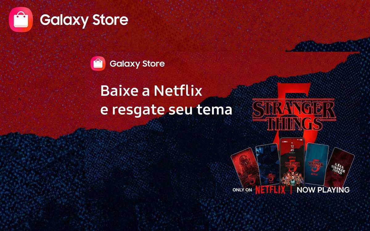 Samsung e Netflix lançam coleção de temas de Stranger Things 5